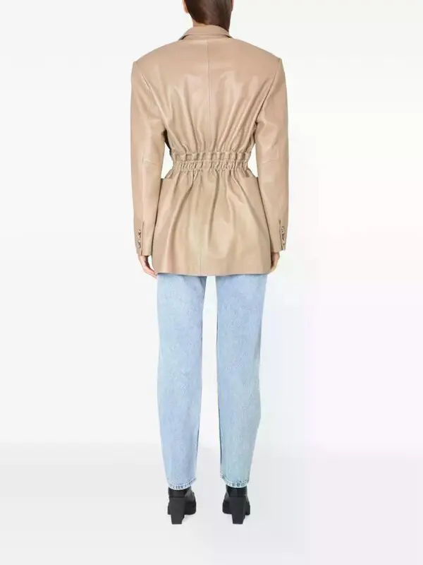 THE MANNEI Gathered-waist Blazer