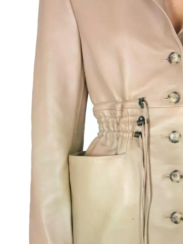 THE MANNEI Gathered-waist Blazer