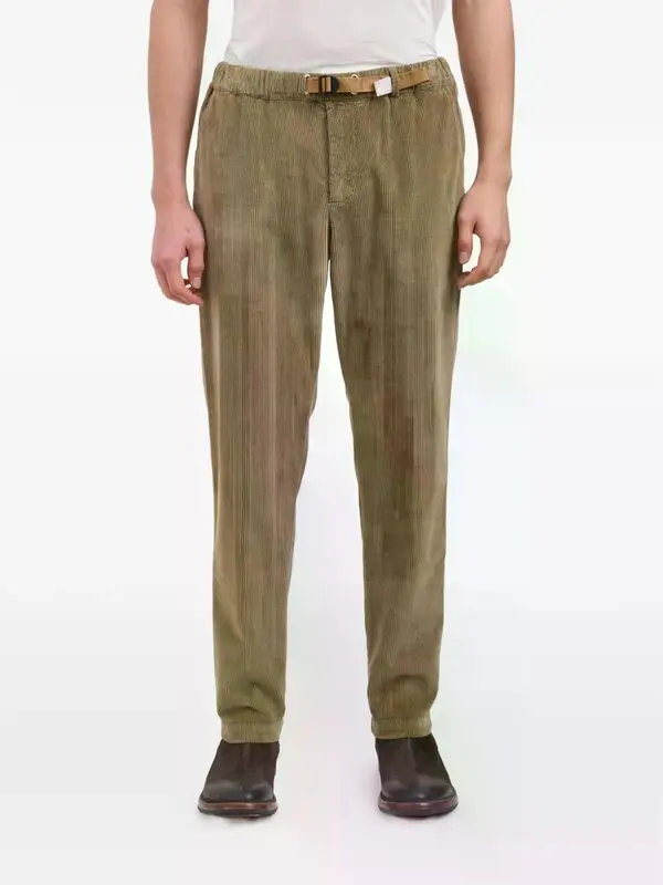 WHITE SAND Corduroy Trousers - Green