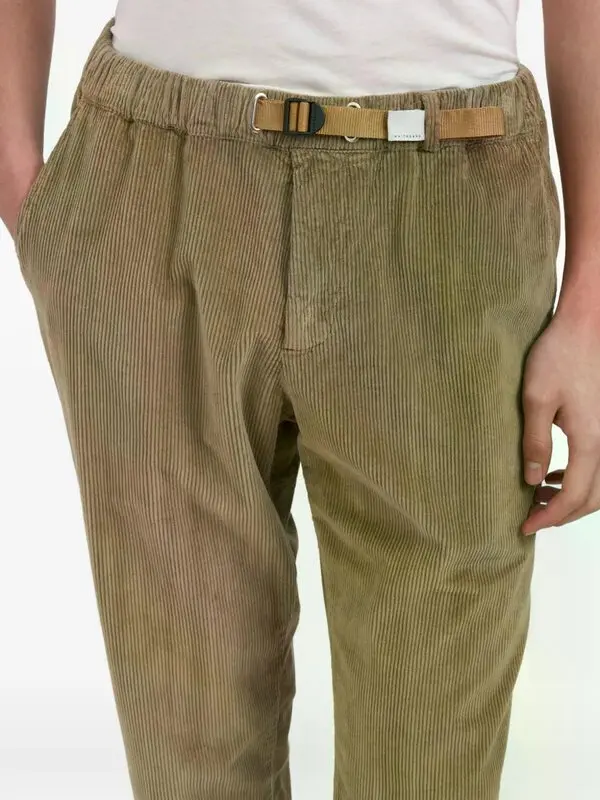 WHITE SAND Corduroy Trousers - Green