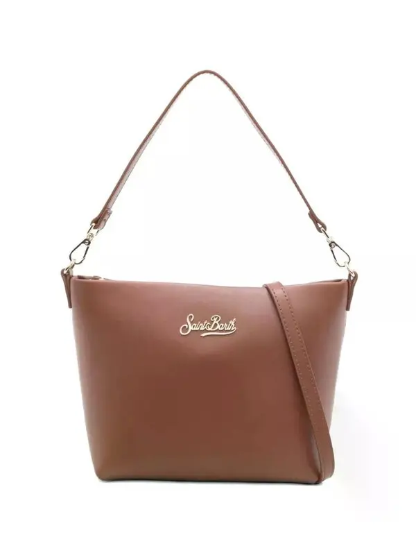 MC2 SAINT BARTH Aline Hammered Leather Tote Bag