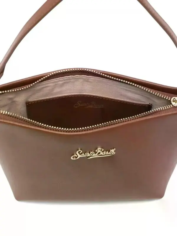 MC2 SAINT BARTH Aline Hammered Leather Tote Bag