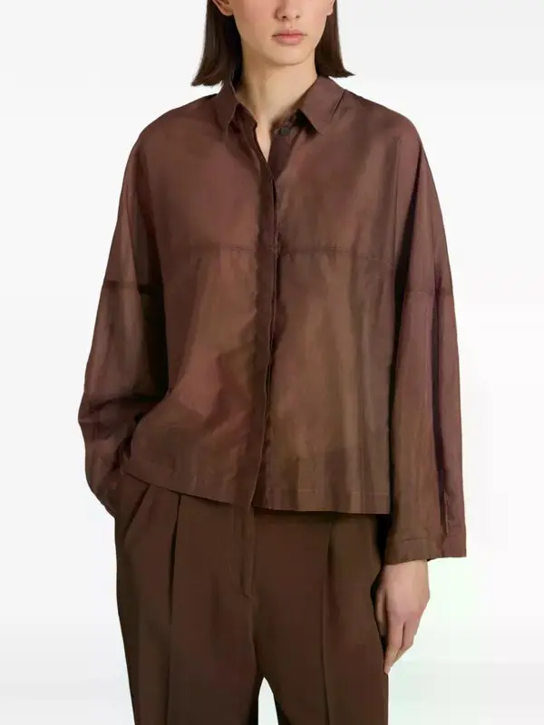 GLANSHIRT Muslin Shirt - Brown