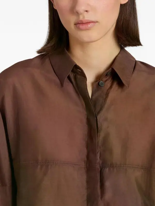 GLANSHIRT Muslin Shirt - Brown