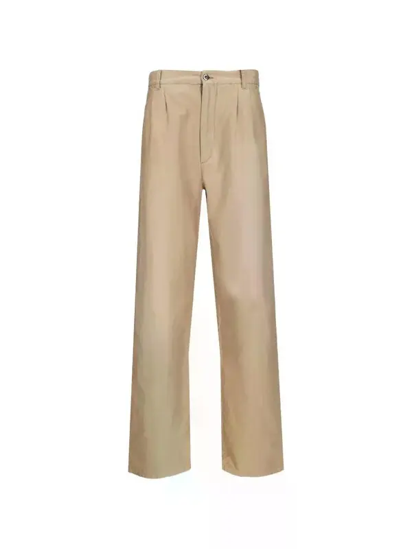 MAISON MARGIELA Pleated Cotton Trousers