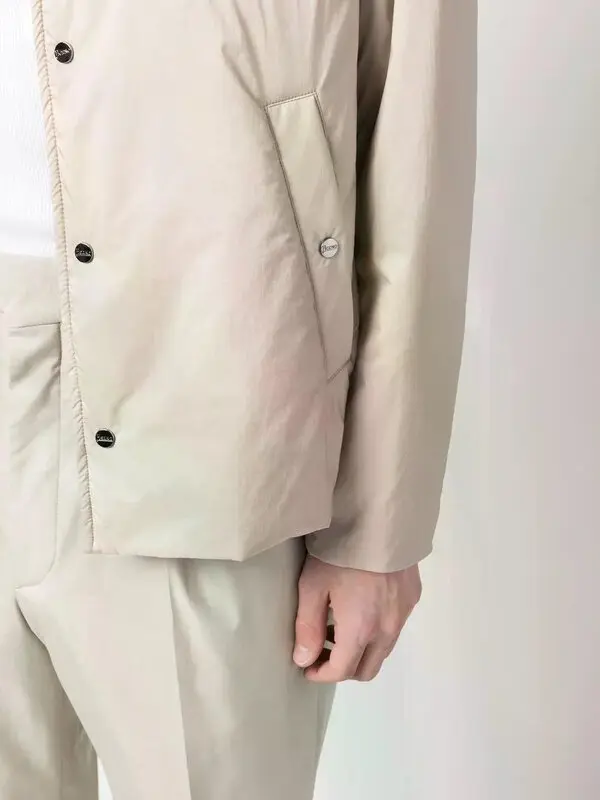 Herno Chantilly Buttoned Jacket - Neutrals