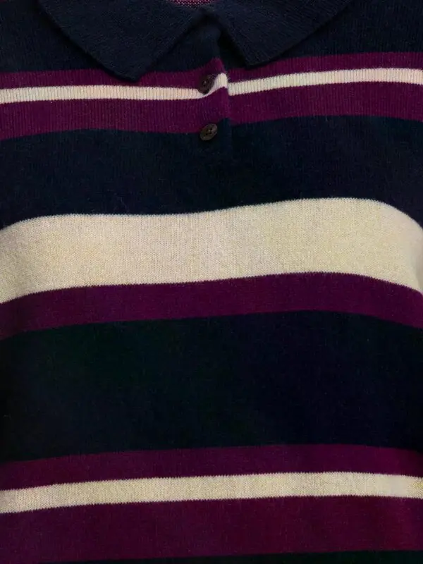 Guest In Residence Striped Polo Shirt