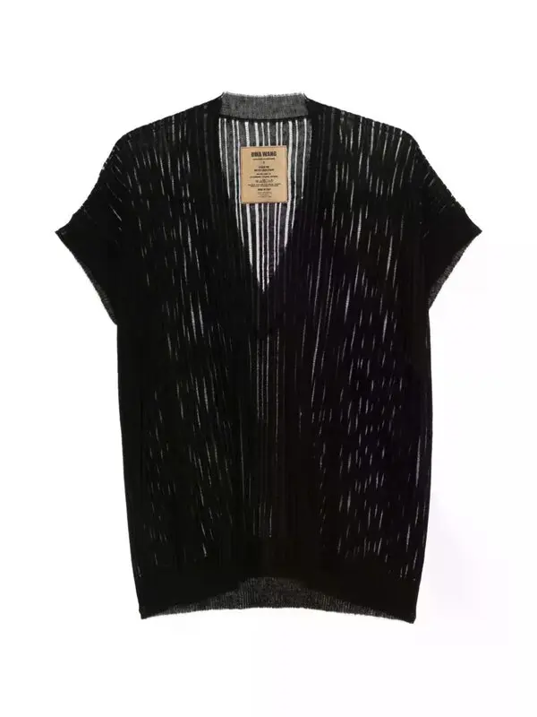 UMA WANG V-neck Textured Top