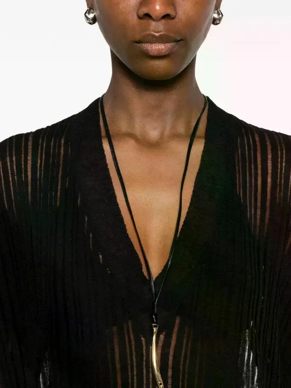 UMA WANG V-neck Textured Top
