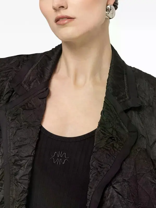NISSA Crinkle-effect Blazer