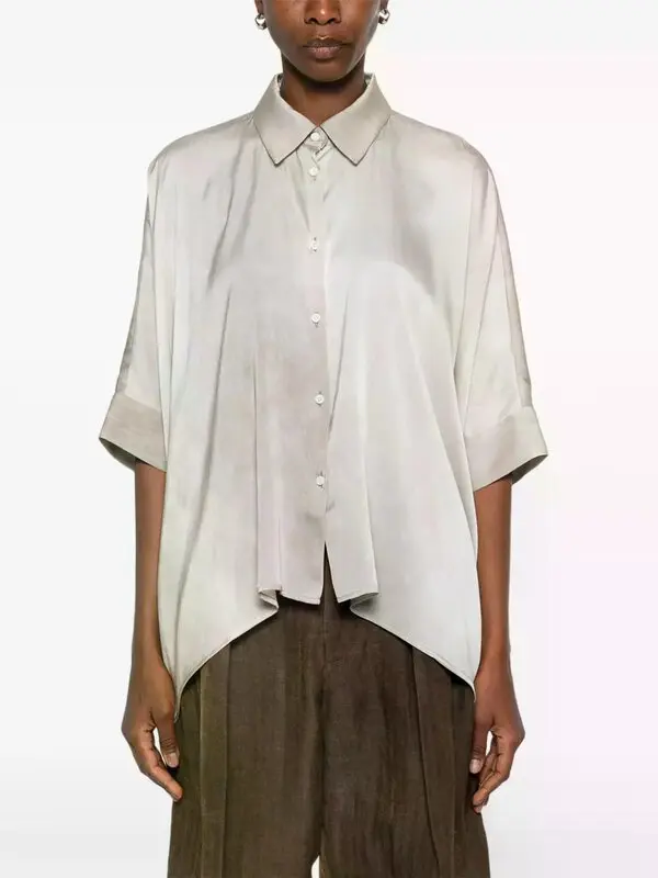 UMA WANG Button Short Sleeve Top