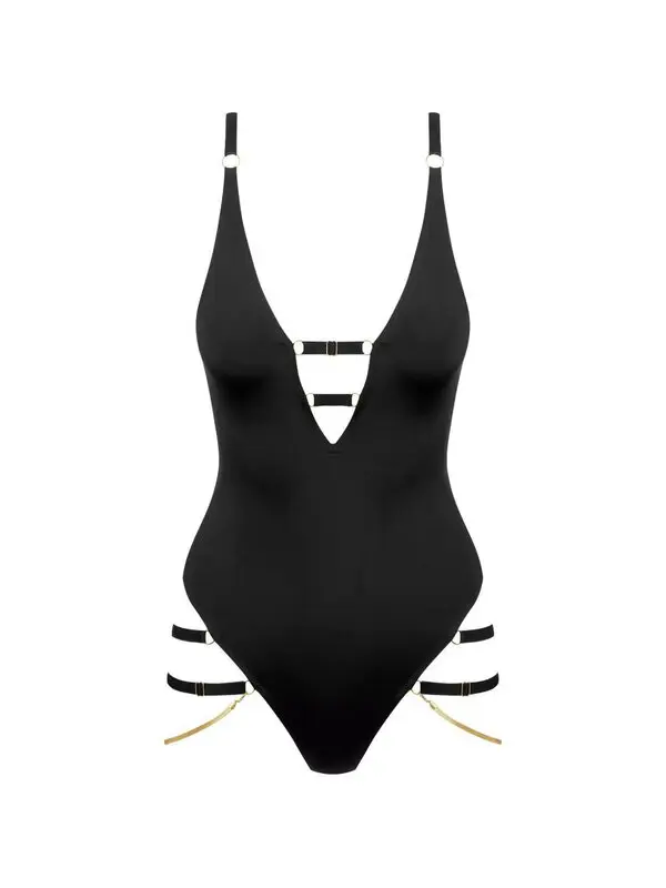 MAISON CLOSE V-neck Strap Body - Black