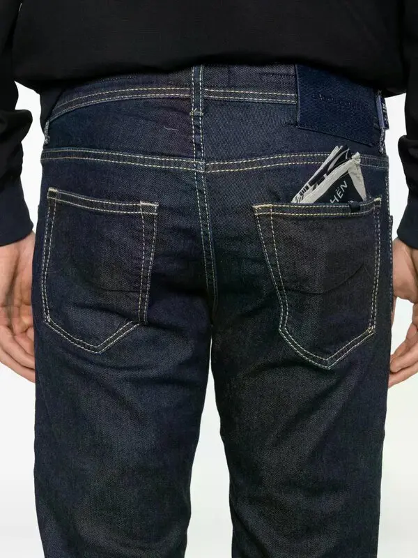 Jacob Cohen Nick Stitching Five-pocket Jeans