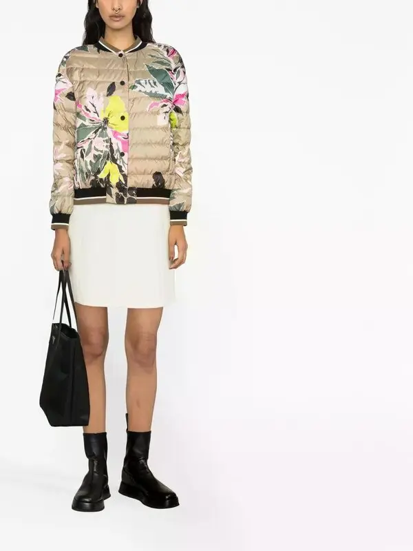 Herno Beta Flower Padded Bomber Jacket