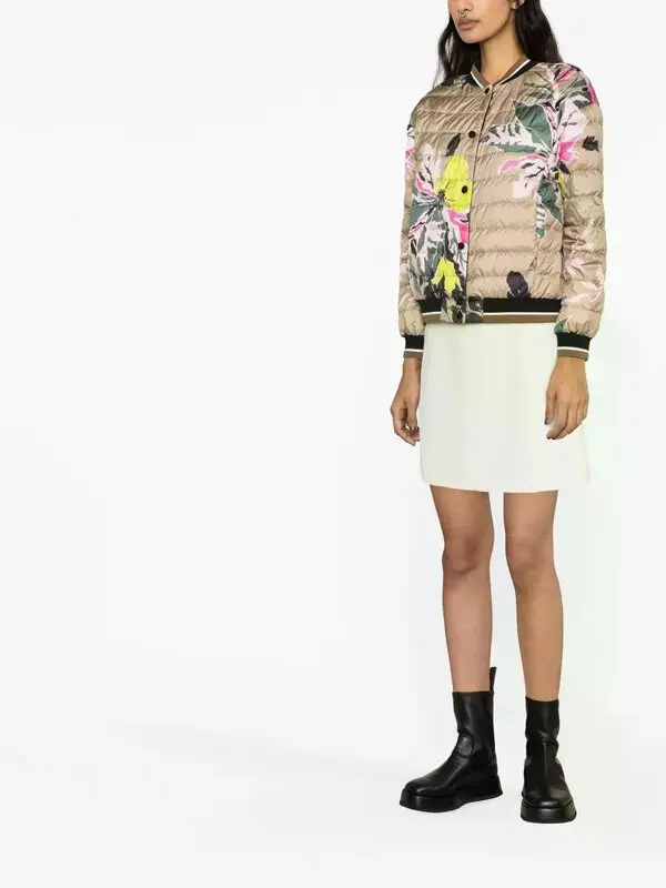 Herno Beta Flower Padded Bomber Jacket
