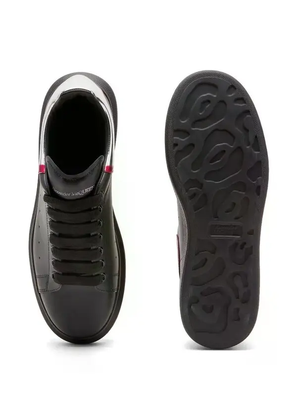 Alexander McQueen Oversized Leather Sneakers - Black