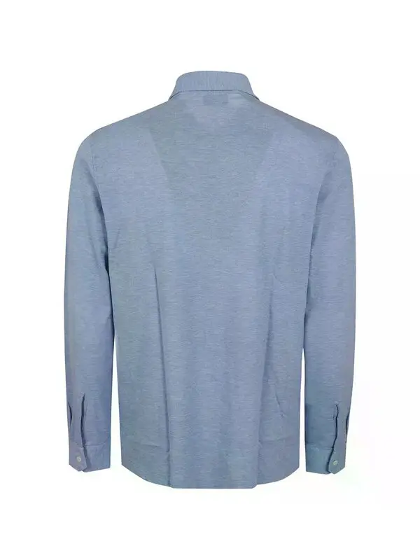 BARBA NAPOLI Buttoned Cotton Shirt - Blue