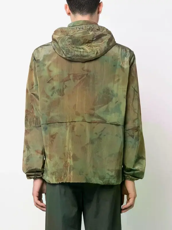 Herno Camouflage-pattern Hooded Bomber Jacket