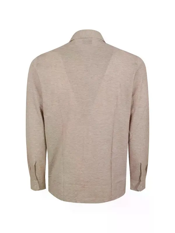 BARBA NAPOLI Buttoned Cotton Shirt - Neutrals