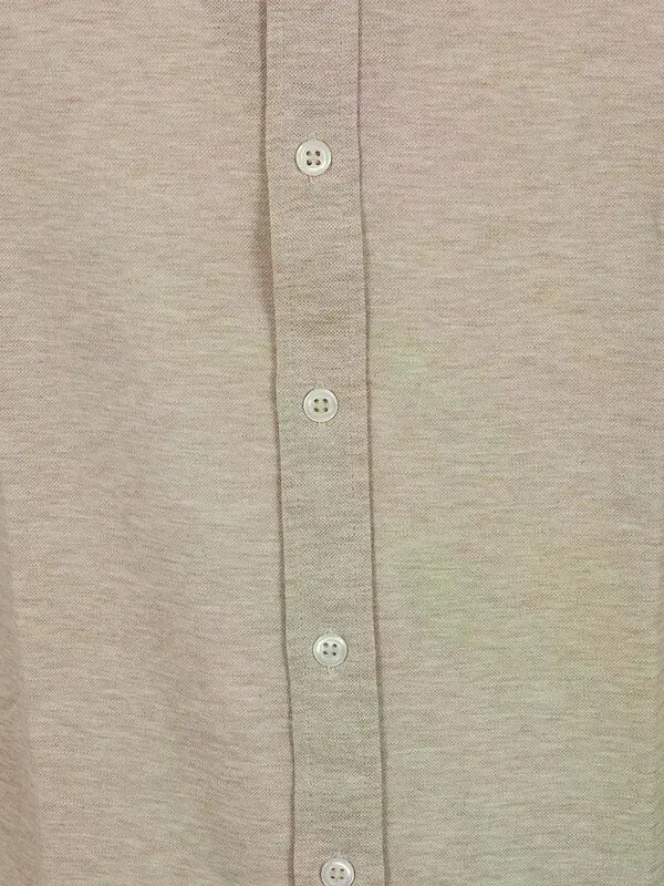 BARBA NAPOLI Buttoned Cotton Shirt - Neutrals