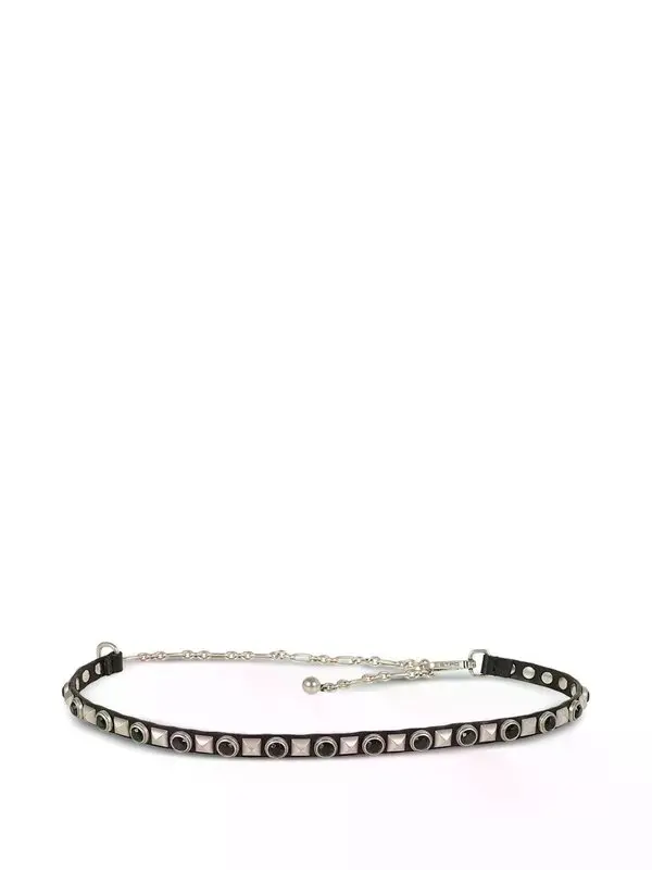 Etro Studded Leather Belt - Black