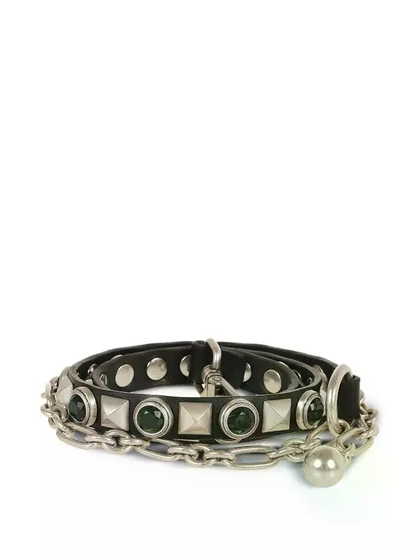 Etro Studded Leather Belt - Black