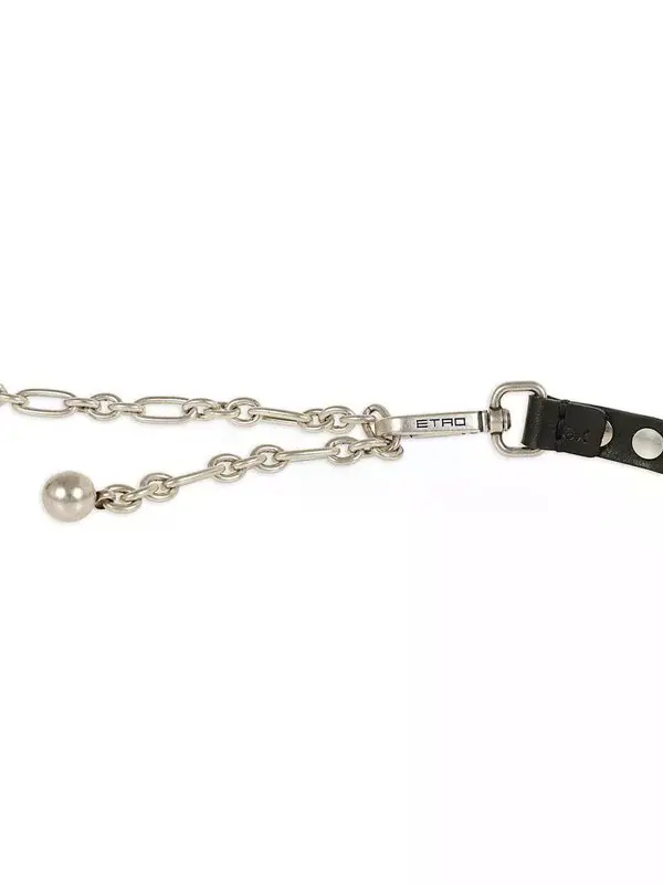 Etro Studded Leather Belt - Black