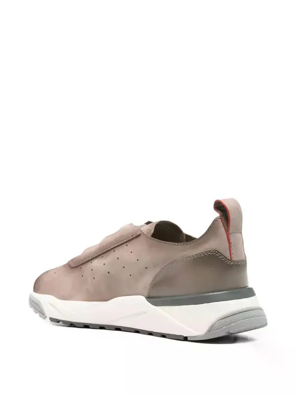 Santoni Innova Perforated Sneakers - Neutrals