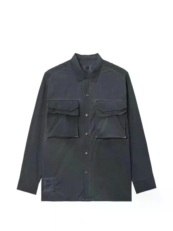 Izzue Chest-pockets Shirt - Grey