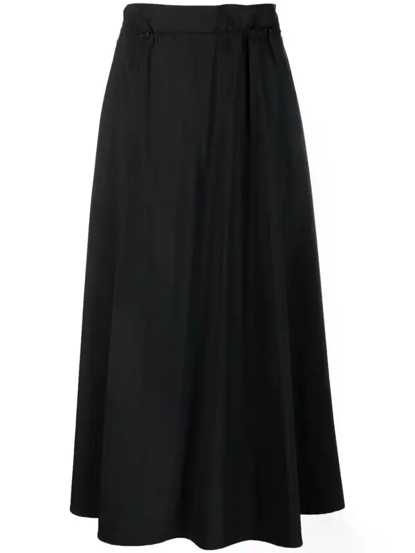 Herno Drawstring Midi Skirt - Black