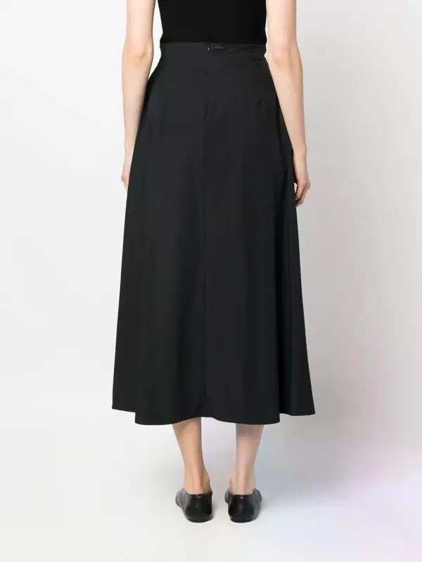 Herno Drawstring Midi Skirt - Black