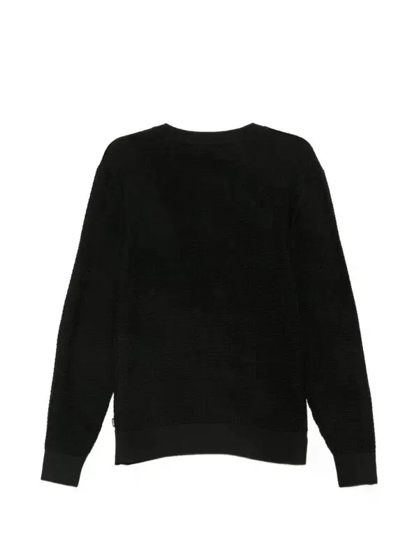 BOSS Textured Pullover Sweater