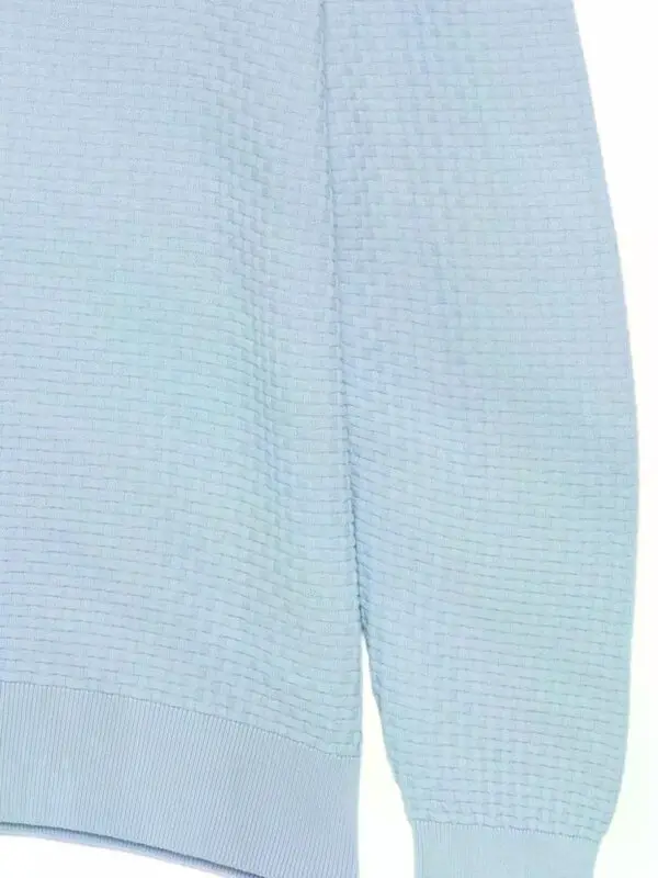 BOSS Textured Crew Neck Sweater