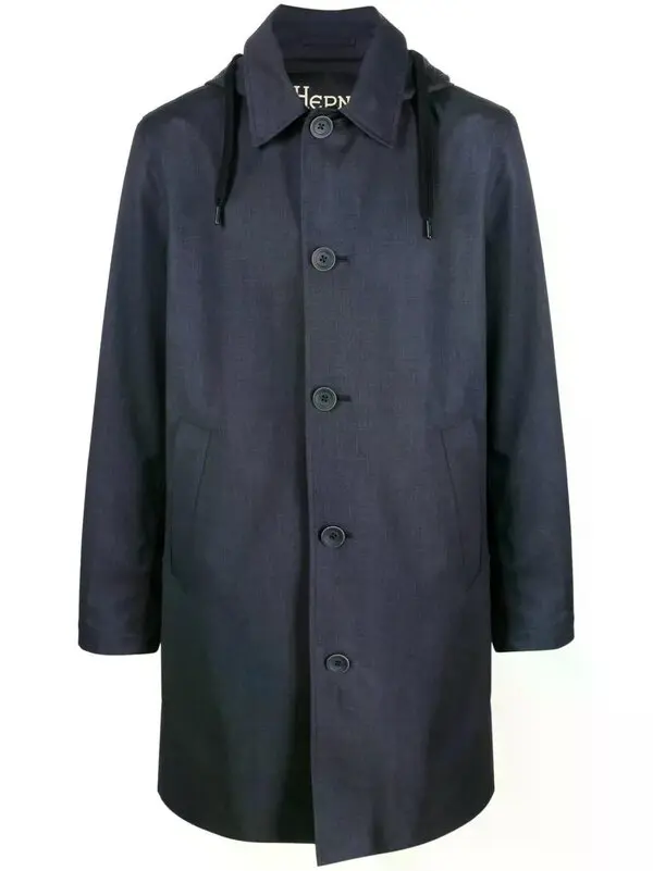 Herno Single-breasted Parka Jacket