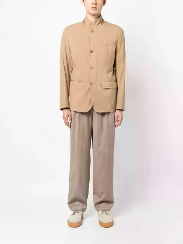 Herno Button-up Single-breasted Blazer - Brown