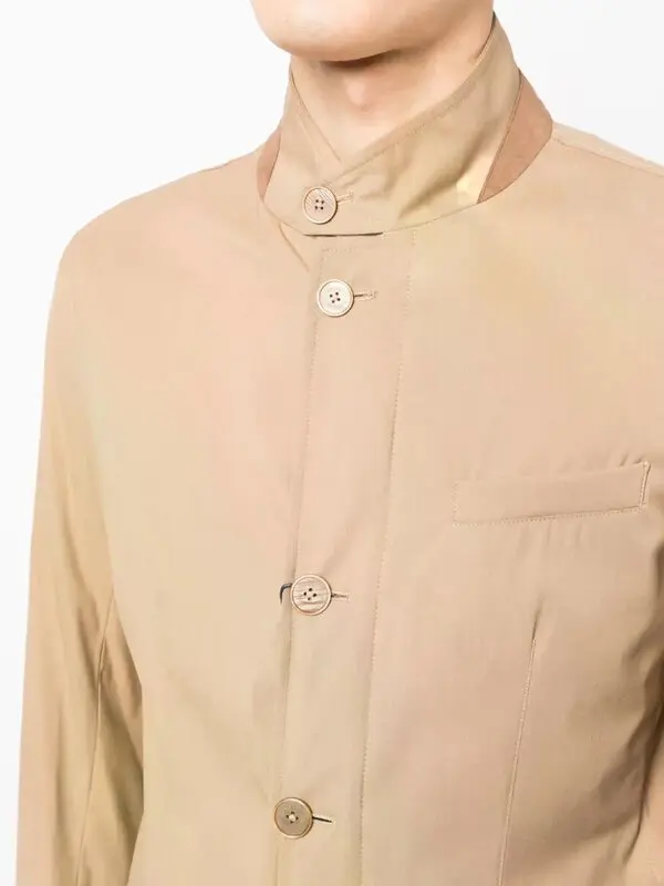 Herno Button-up Single-breasted Blazer - Brown