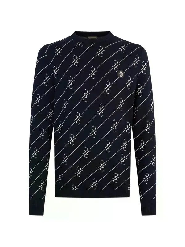BILLIONAIRE All-over Print Round-neck Sweater