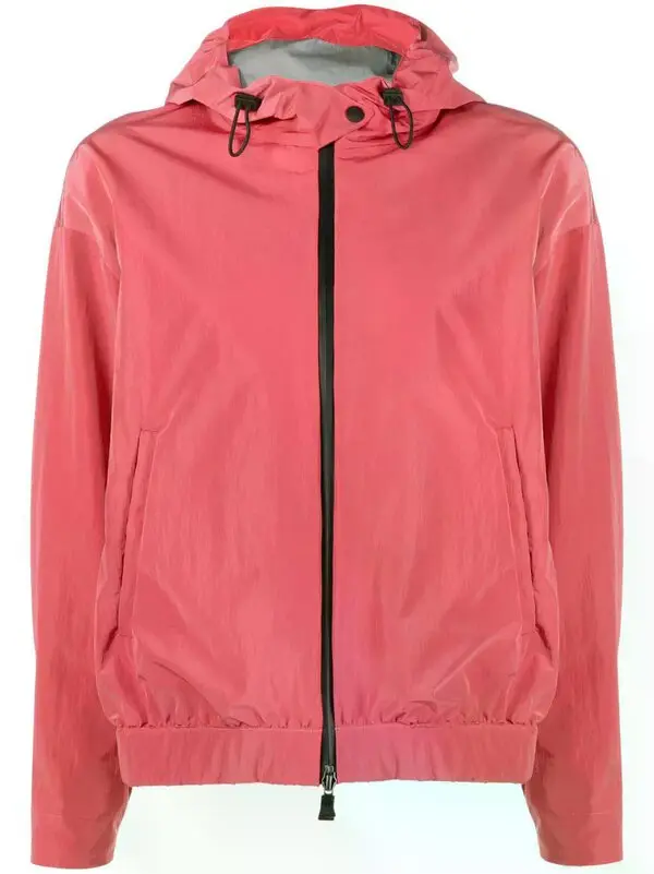 Herno Hooded Layered Shell Jacket - Pink