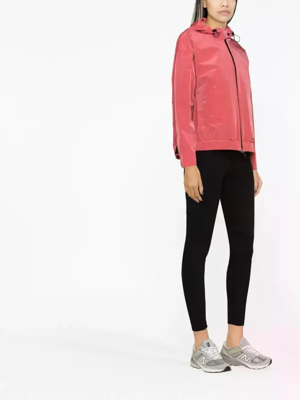 Herno Hooded Layered Shell Jacket - Pink