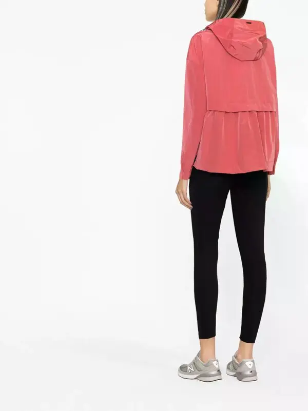 Herno Hooded Layered Shell Jacket - Pink