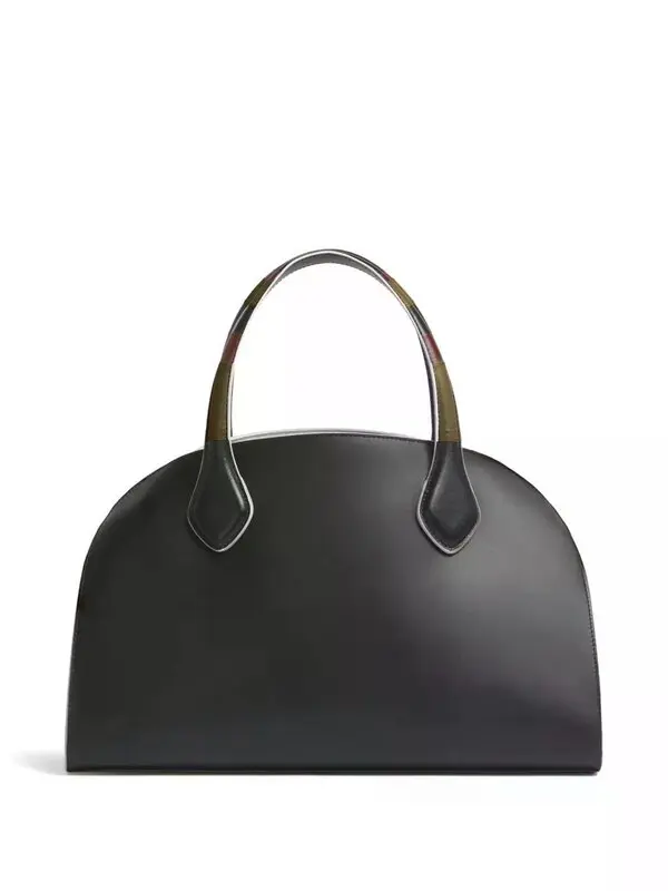 Marni Contrast Edges Leather Shoulder Bag - Black