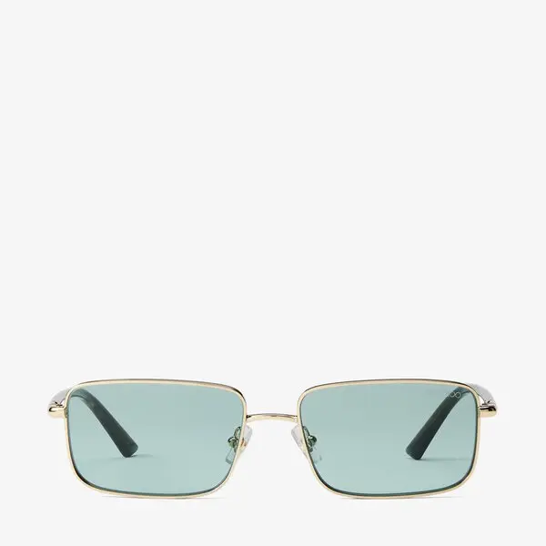 JIMMY CHOO Rectangular Sunglasses - Pale Gold