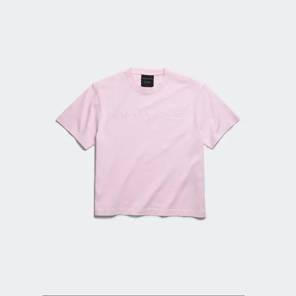 Canada Goose Roam Embroidered T-shirt - Bloom Pink