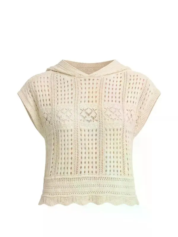 TWINSET Hooded Knitted Top