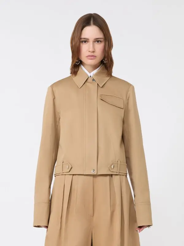 Max Mara Boxy Cotton Shirt Jacket