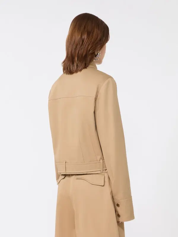 Max Mara Boxy Cotton Shirt Jacket