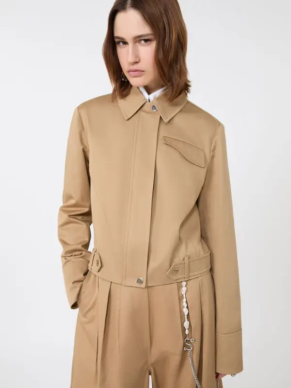 Max Mara Boxy Cotton Shirt Jacket