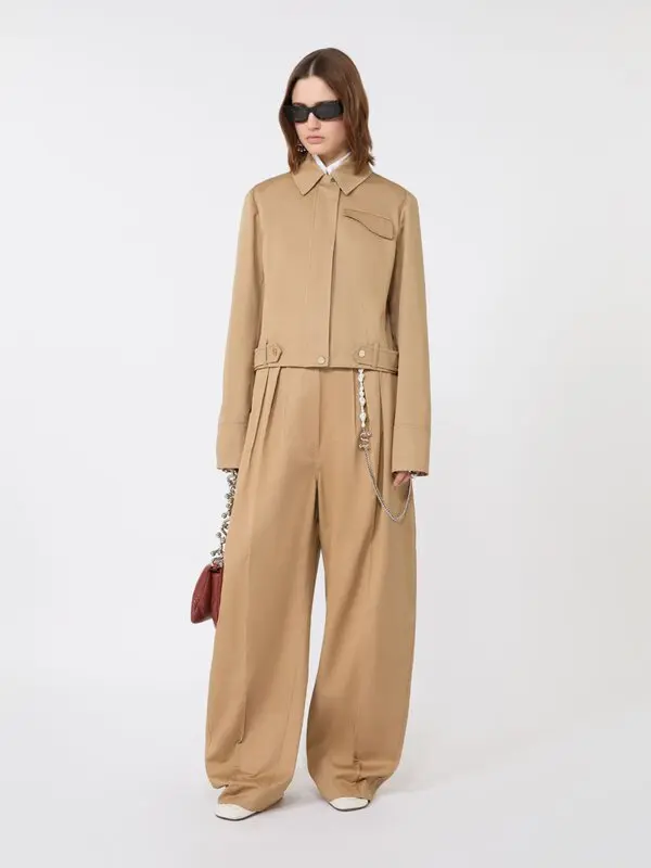 Max Mara Boxy Cotton Shirt Jacket