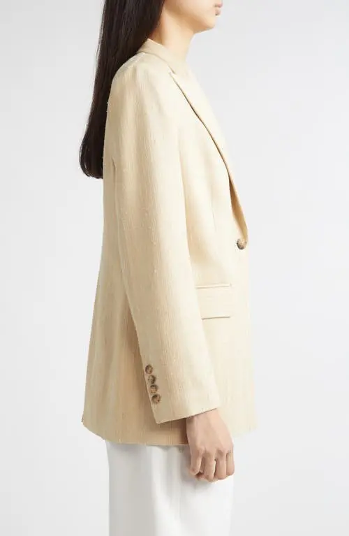 Partow Bow Silk-blend Jacket - Sand