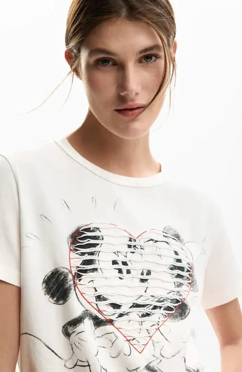 Desigual Mickey & Minnie Mouse Graphic T-shirt